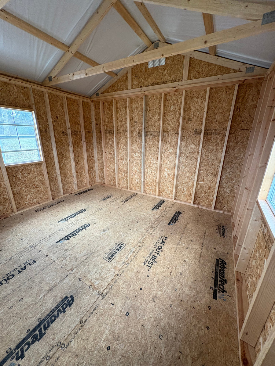 12x16 Pine Bark Cabin – CR Sheds